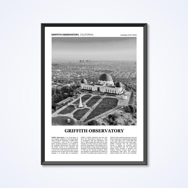 Griffith Observatory Poster - Etsy