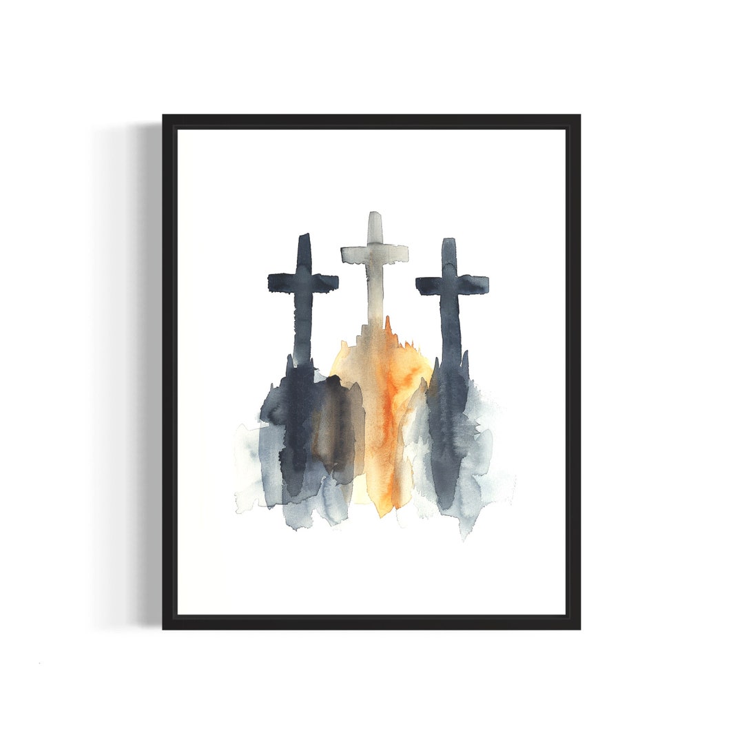 Holy Trinity Poster Art Print, Religious Christian Bible Painting Wall ...