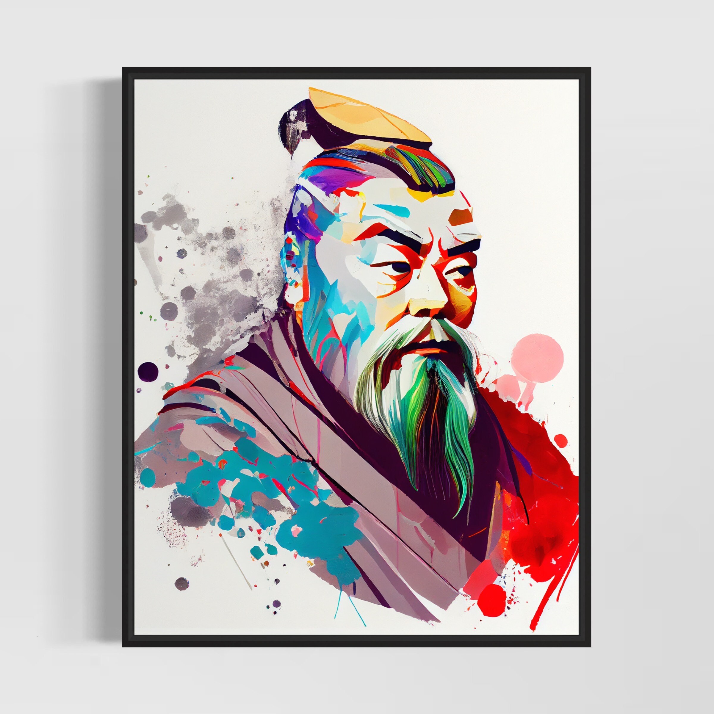Confucius Drawing Face