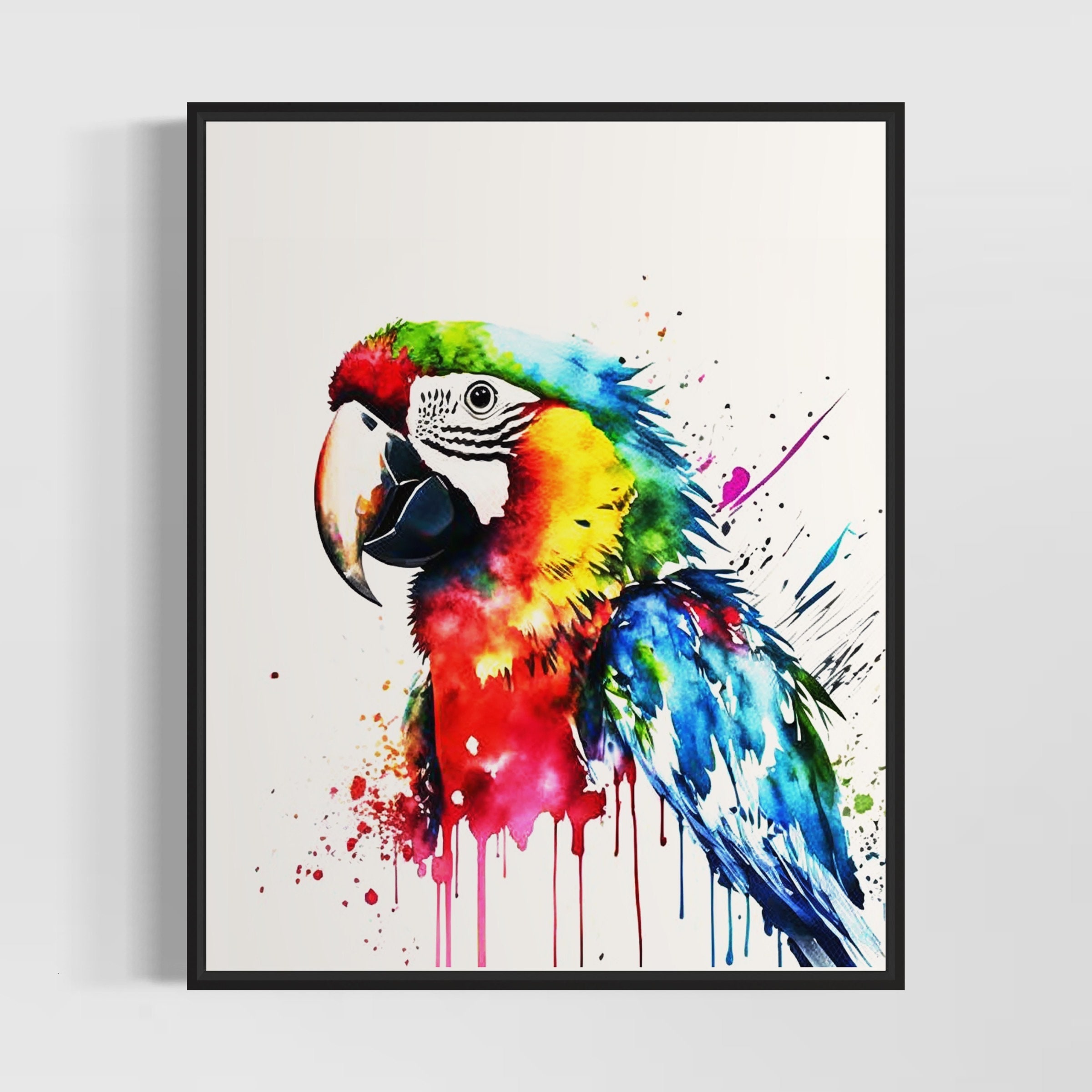 Abstract Parrot Painting