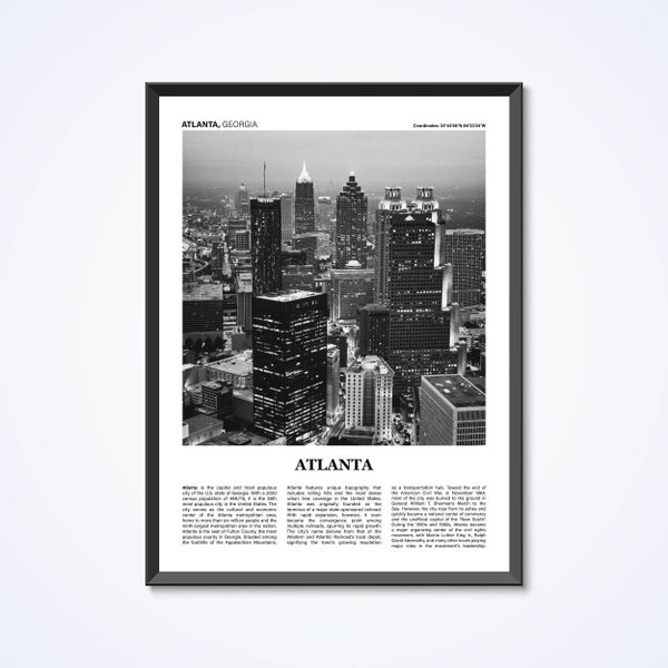 Atlanta Print - Etsy