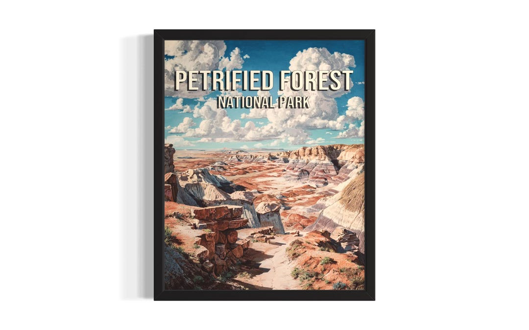 Petrified Forest National Parks Poster Art Print, Living Room Wall Art ...