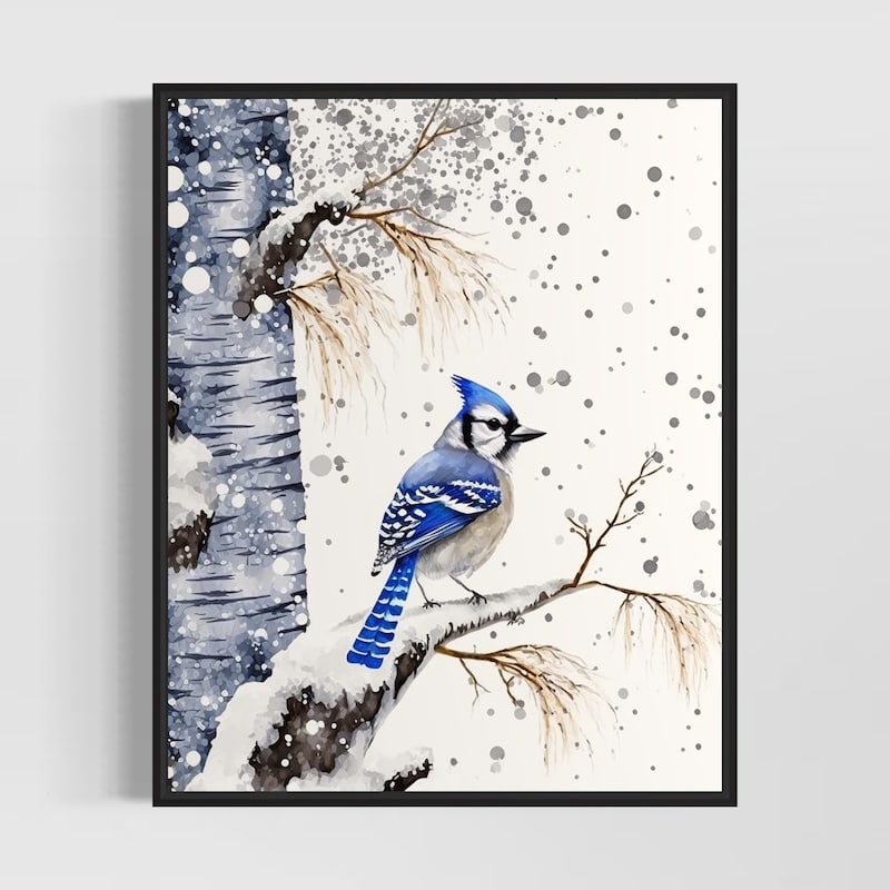 Blue Jay Art - Etsy