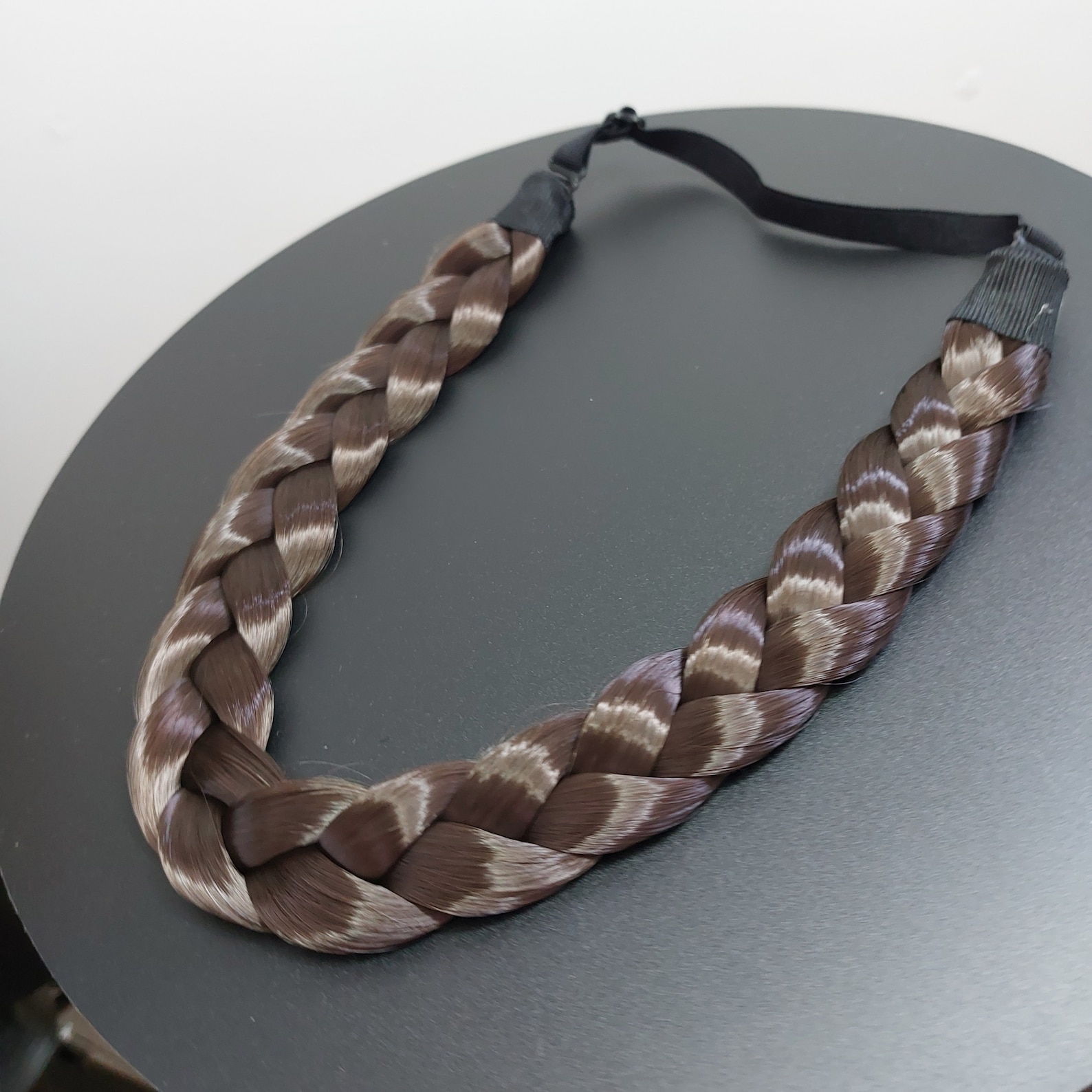 Three Strand Light Ash Blonde Braided Headband, Boho Wedding Highlight ...