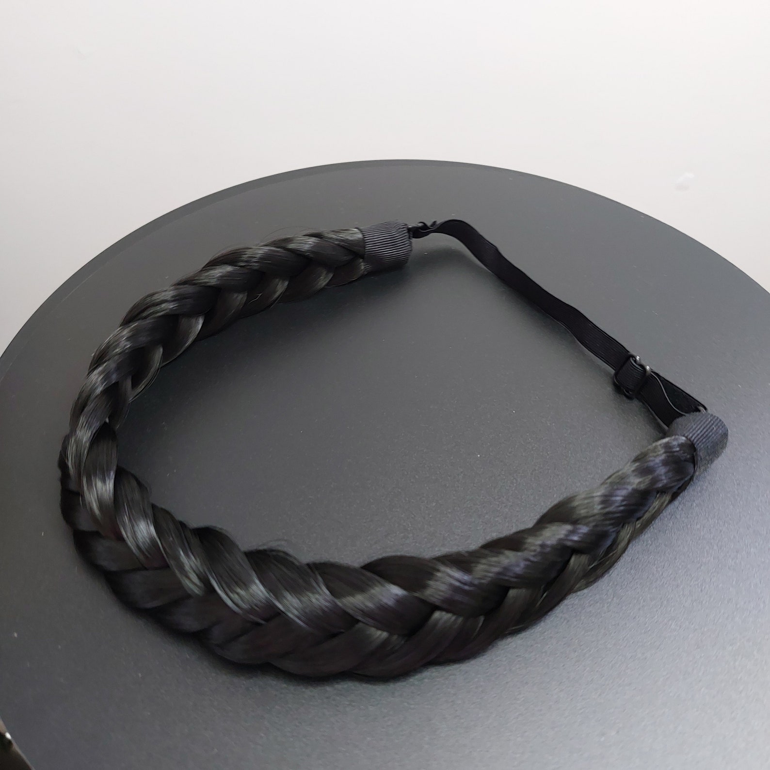 Three Strand Light Ash Blonde Braided Headband, Boho Wedding Highlight ...