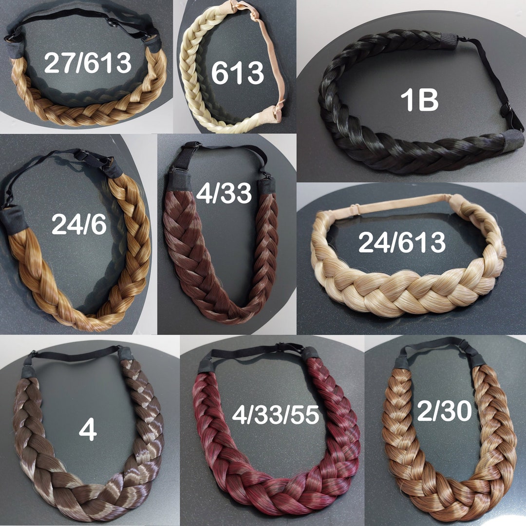 Three Strand Light Ash Blonde Braided Headband, Boho Wedding Highlight ...