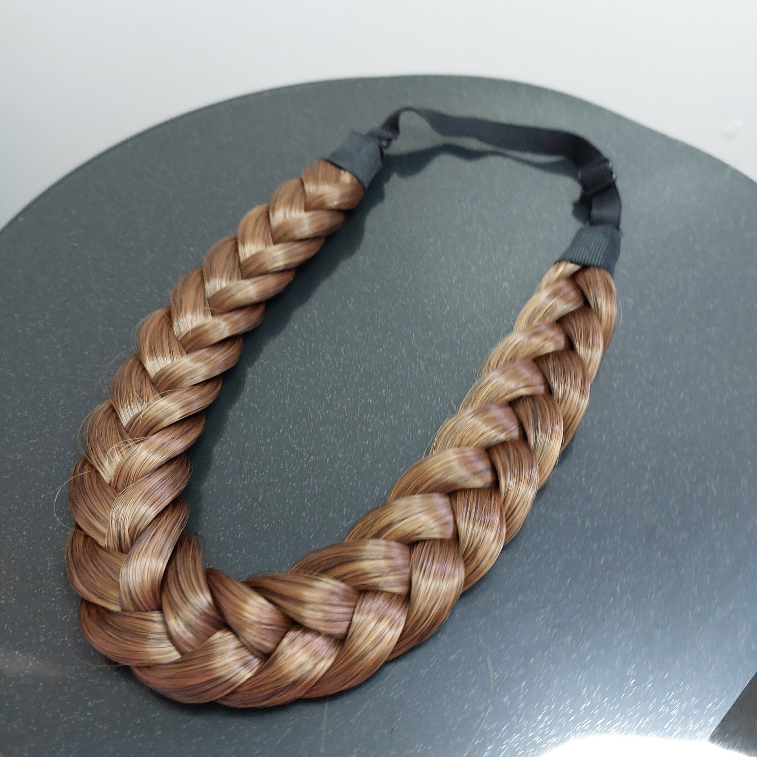 Three Strand Light Ash Blonde Braided Headband, Boho Wedding Highlight ...