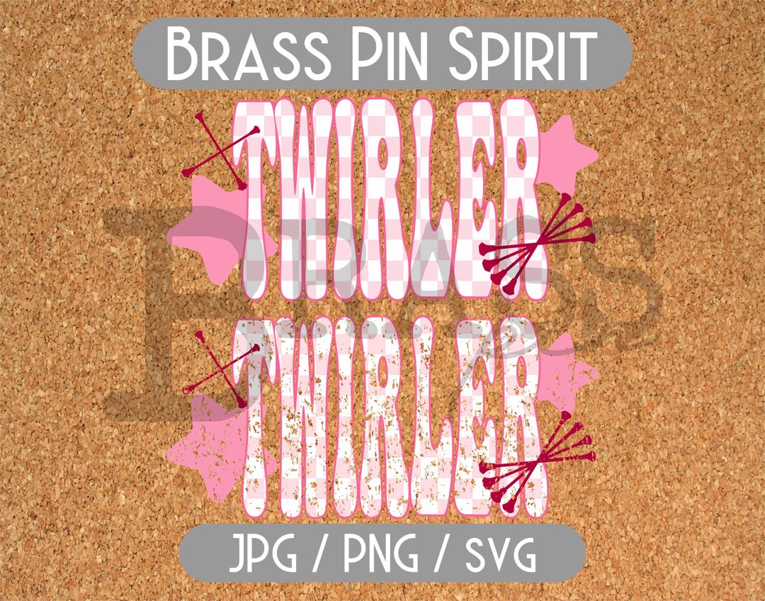 Twirler Retro Designs: 2 Options, Clean & Distressed, JPG, SVG, PNG ...