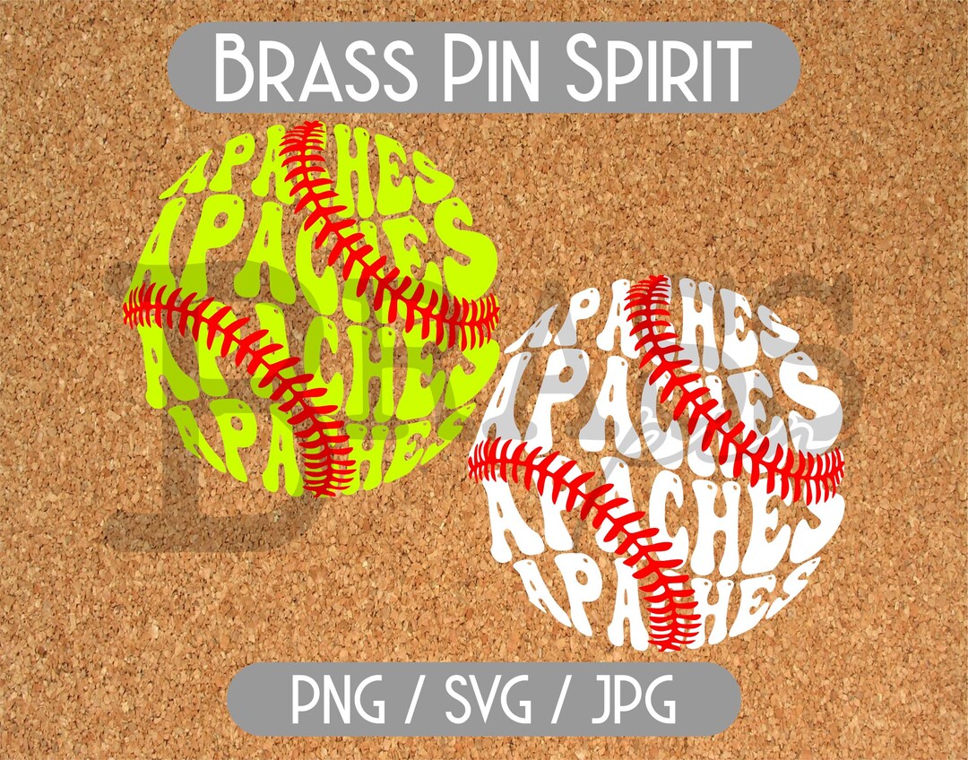Apaches Retro Baseball / Softball Design: PNG, SVG Digital Download - Etsy