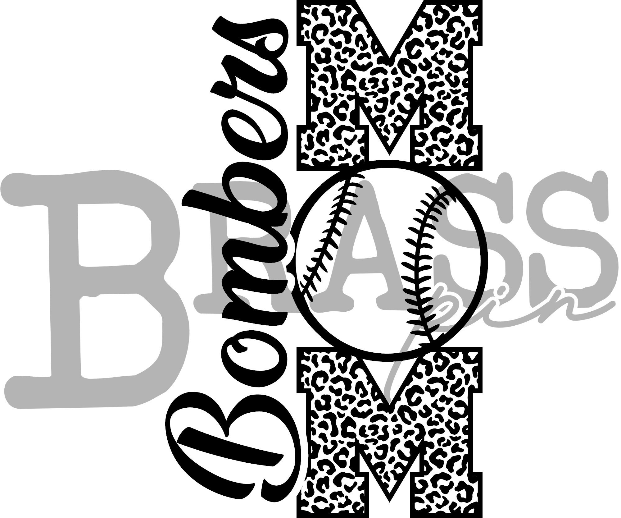 Bombers Baseball / Softball Mom Design: PNG, SVG, JPG Digital Download ...