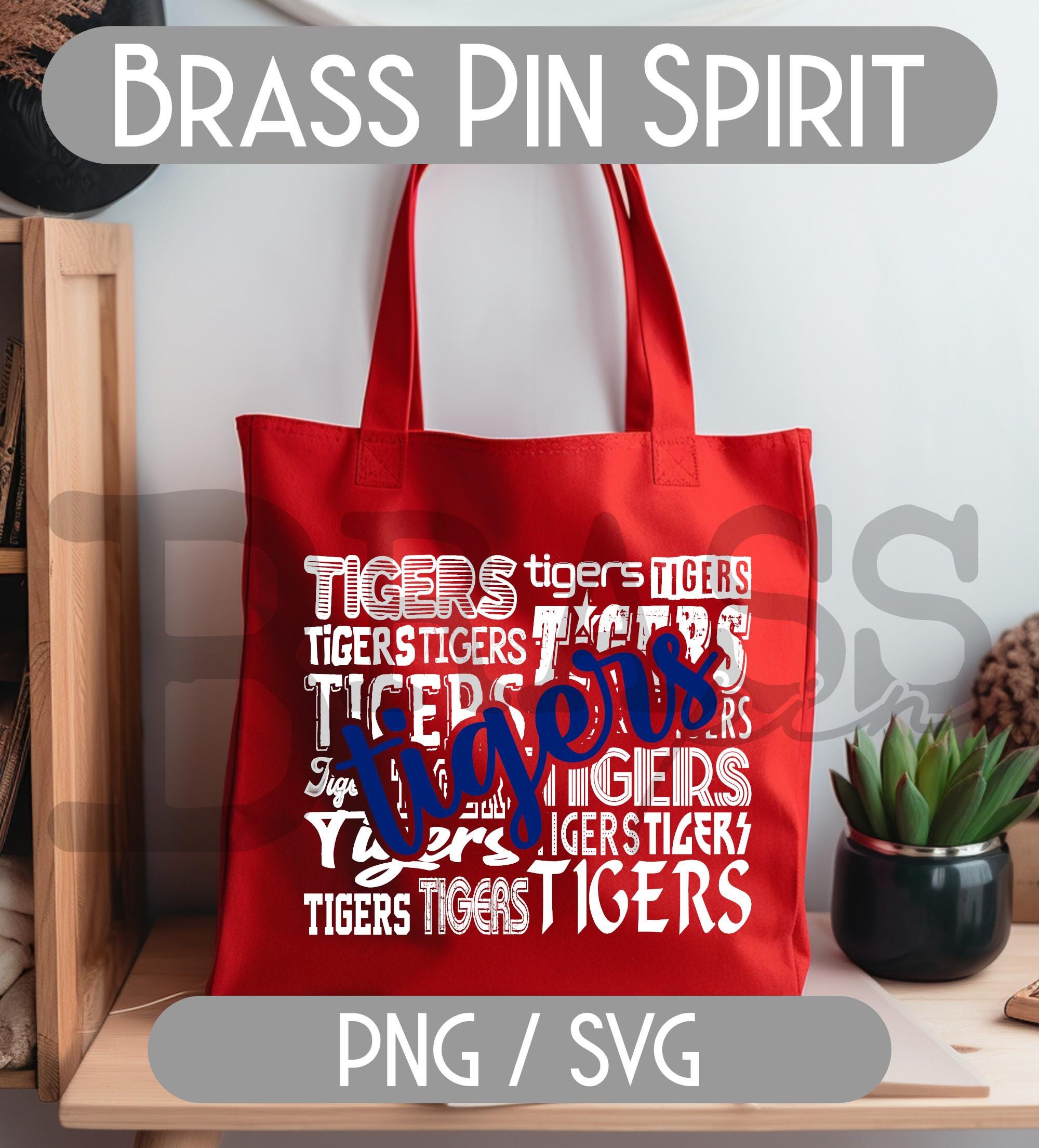Tigers Typography Design: 2 Color Options, White & Black, Royal, SVG ...