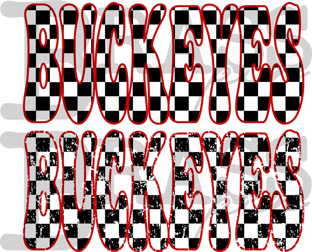 Retro Buckeyes Designs: 2 Options, Clean & Distressed, SVG, PNG, JPG ...
