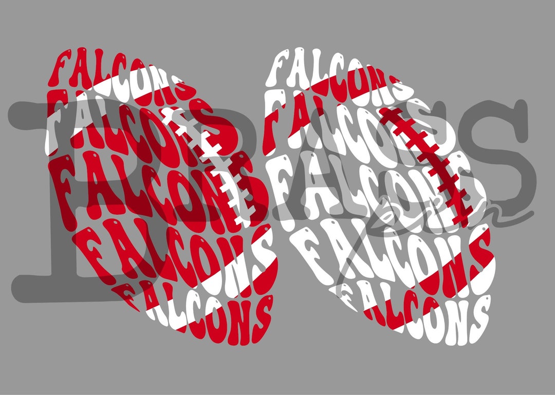 Retro Falcons Football , 2 Color Options, PNG, SVG, Digital Download - Etsy
