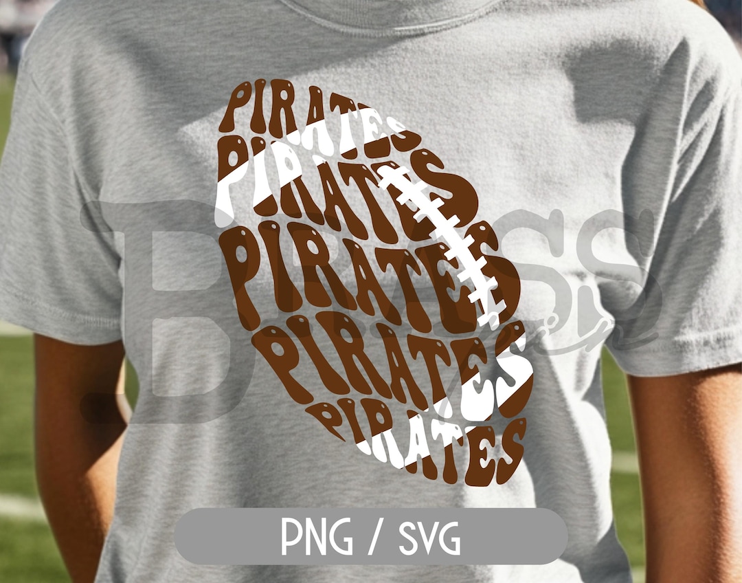 Pirates Retro Football Design – PNG & SVG Digital Download - Etsy