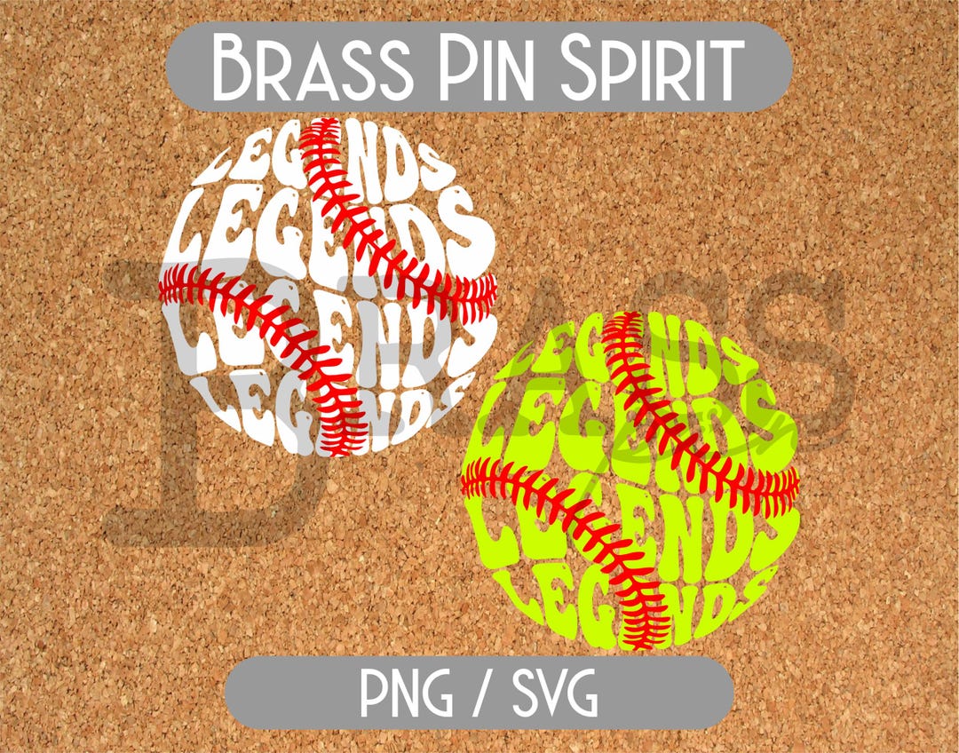Legends Retro Baseball / Softball Design: SVG, PNG, Digital Download - Etsy