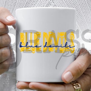 Blue Devils Scribble Design: JPG, PNG, SVG Digital Download - Etsy