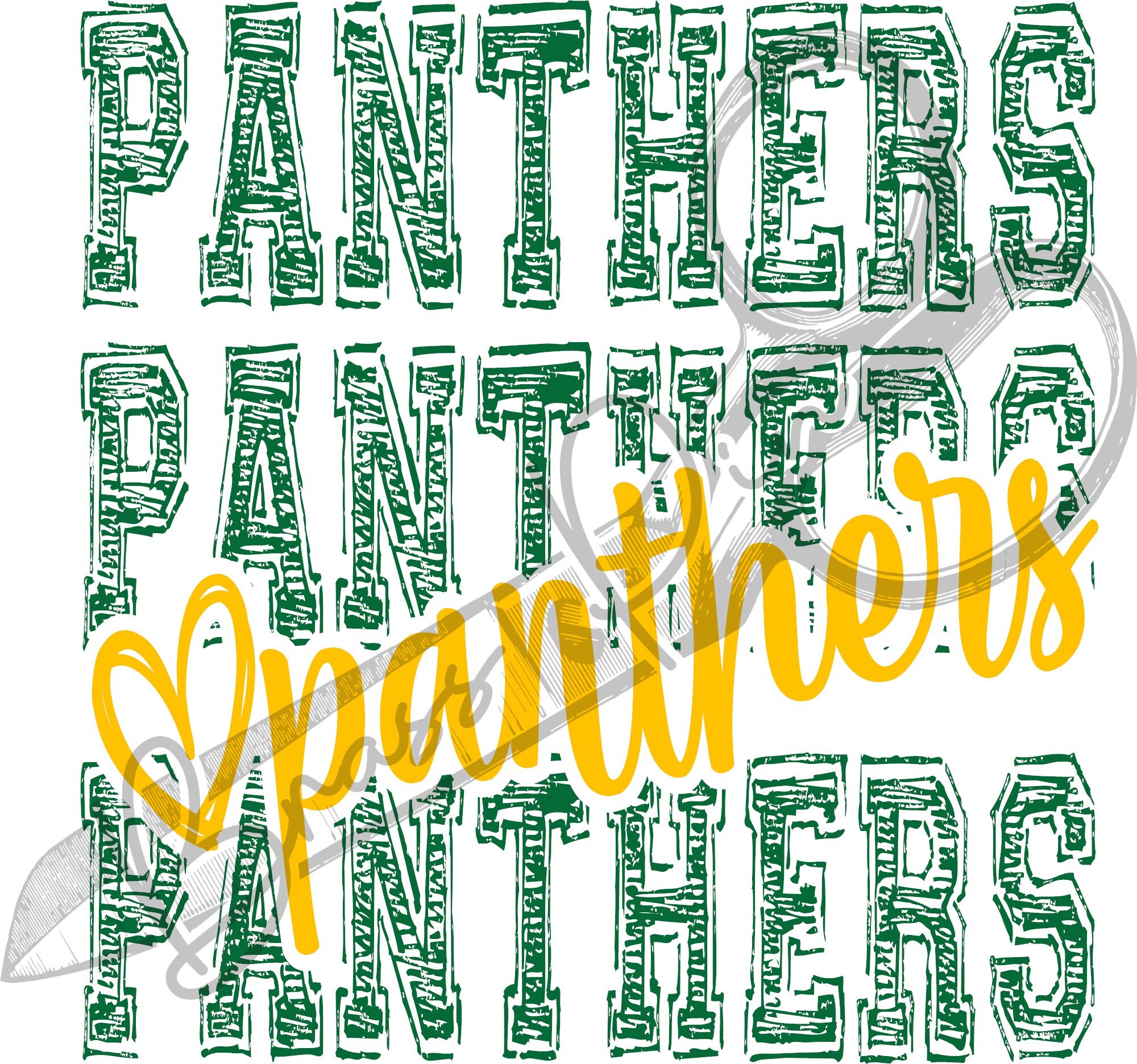 Panthers Panthers Design Green PNG JPG Sublimation - Etsy