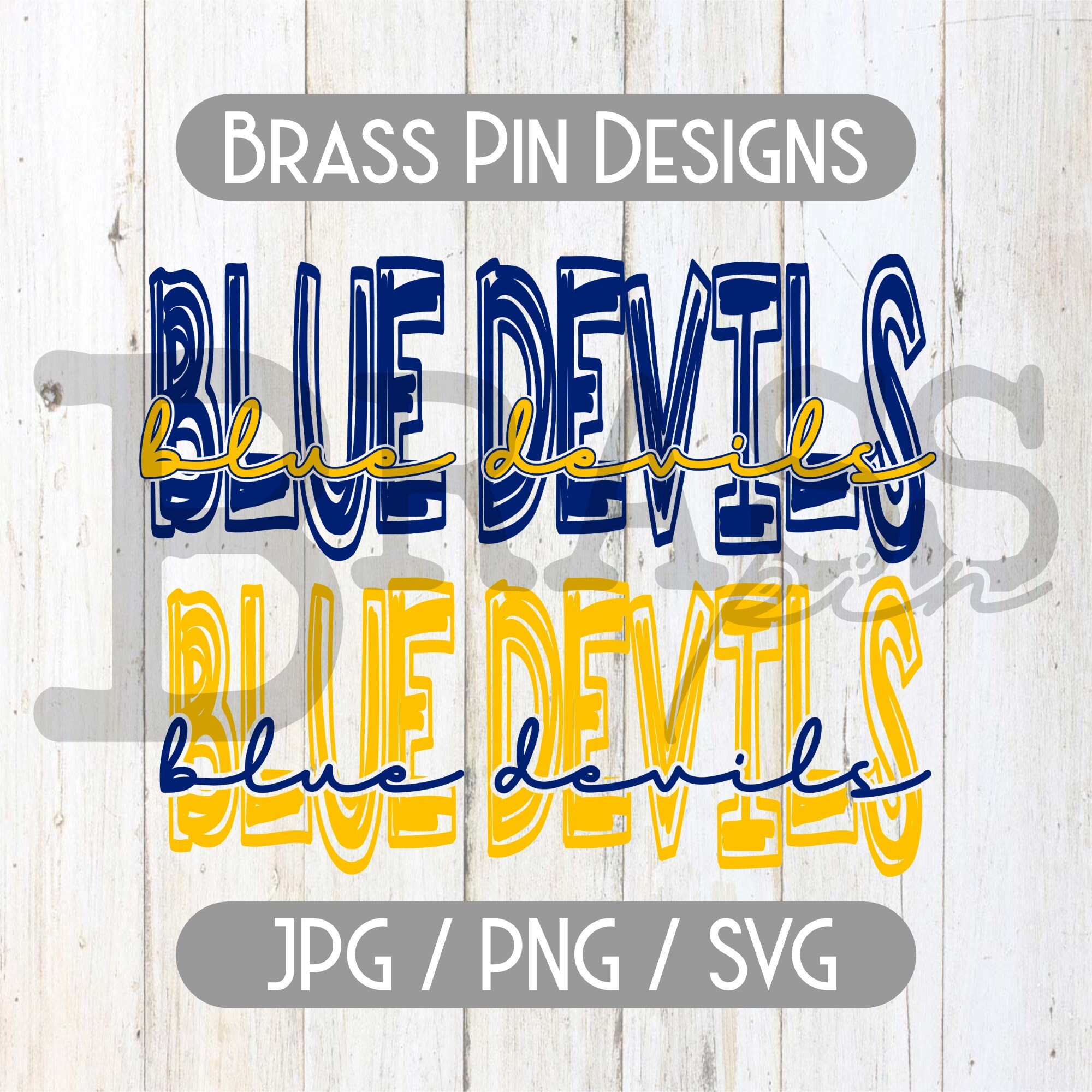Blue Devils Scribble Design: JPG, PNG, SVG Digital Download - Etsy