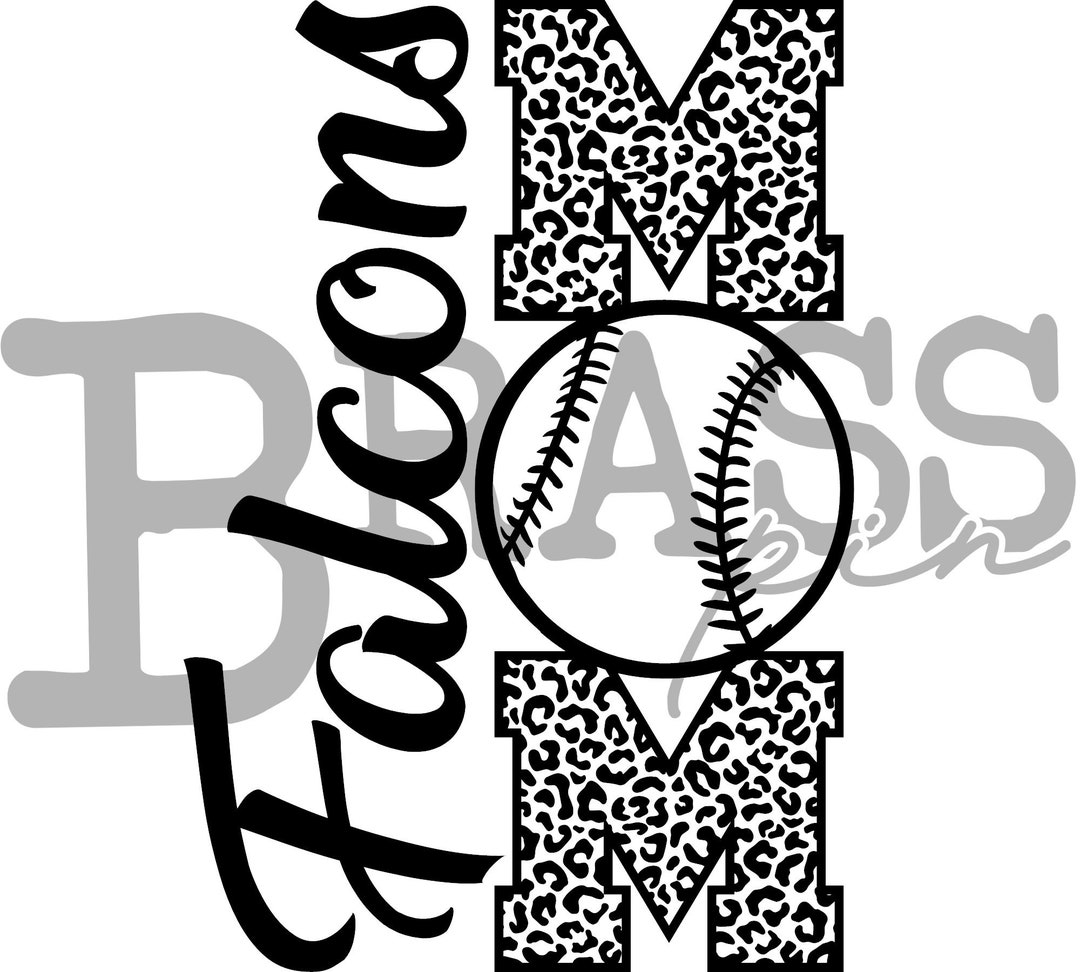 Falcons Baseball Softball Mom Png Svg Etsy