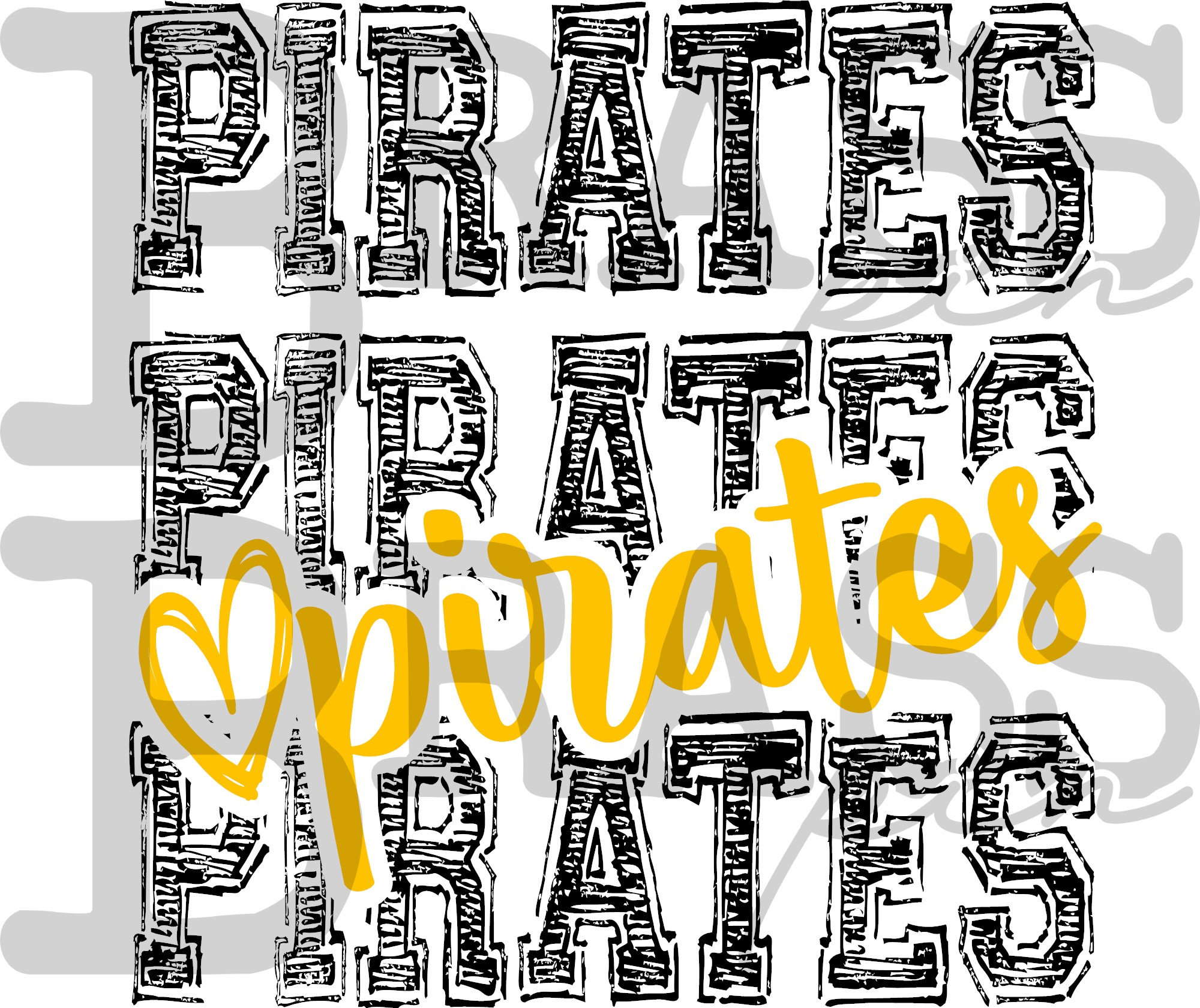 Pirates Doodle Design: 2 Color Options, PNG, JPG, Digital Download - Etsy