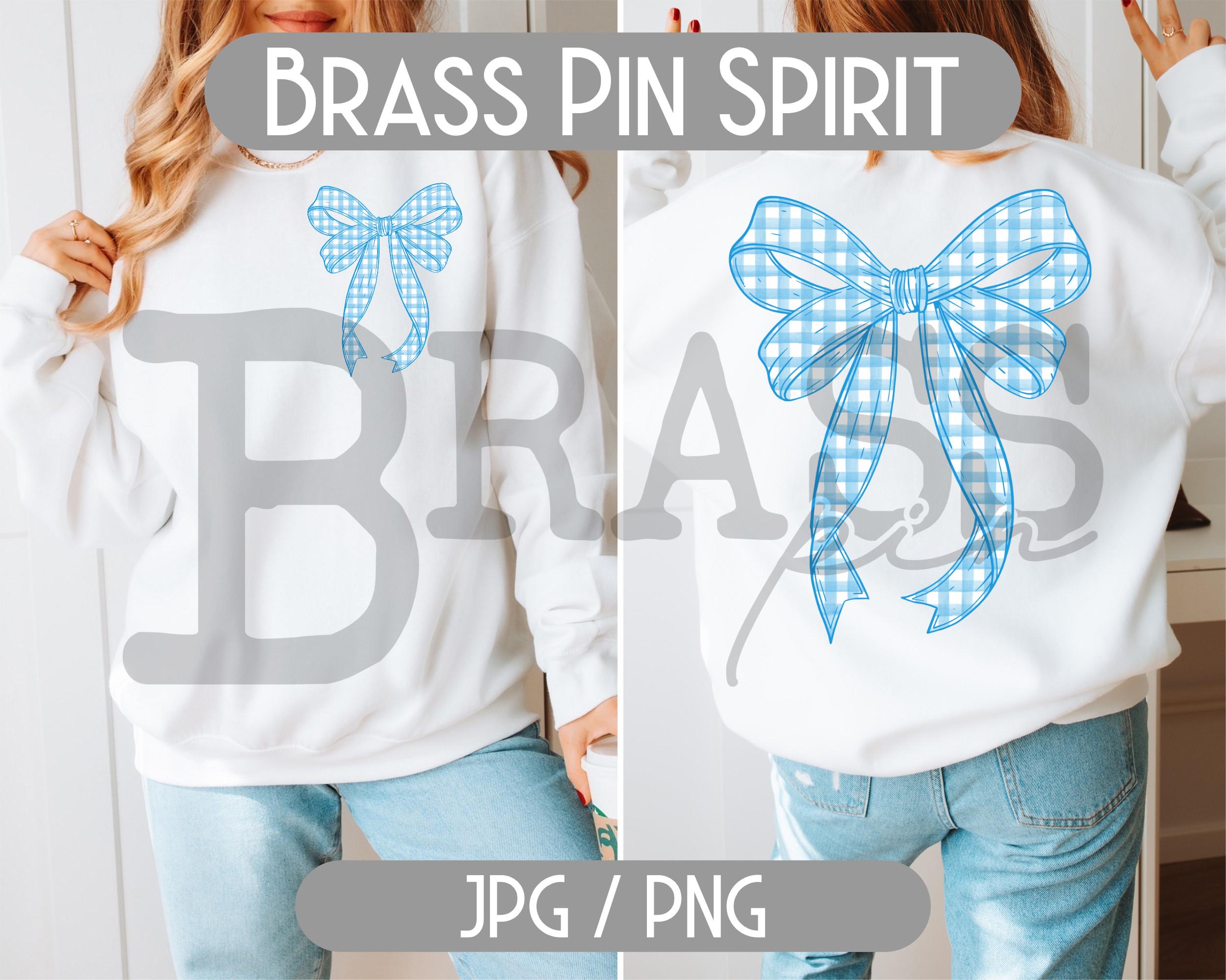 Coquette Watercolor Gingham Ribbon Bow Design: Light Blue, PNG, JPG ...