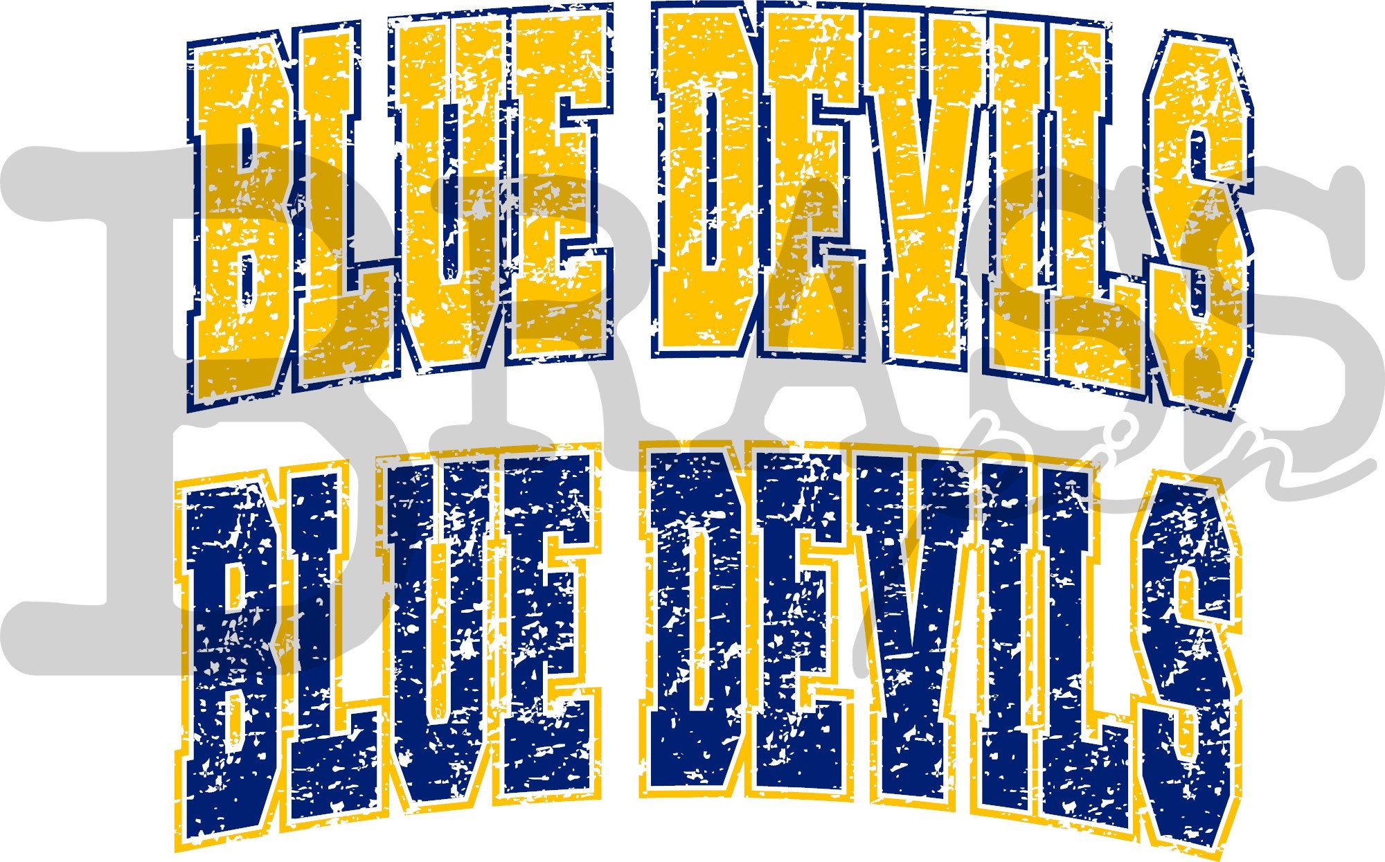 Varsity Blue Devils, 4 Options Clean & Distressed, PNG, SVG, JPG ...