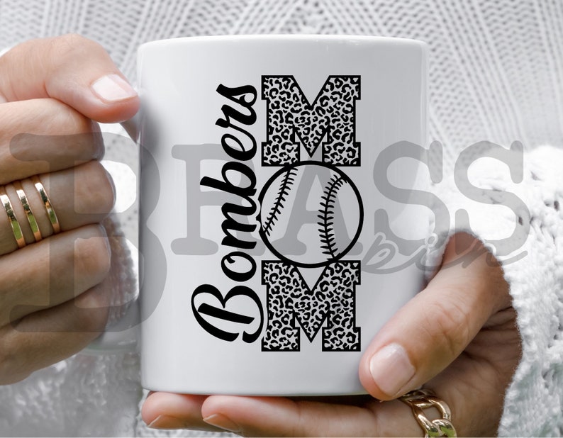 Bombers Baseball / Softball Mom Design: PNG, SVG, JPG Digital Download ...
