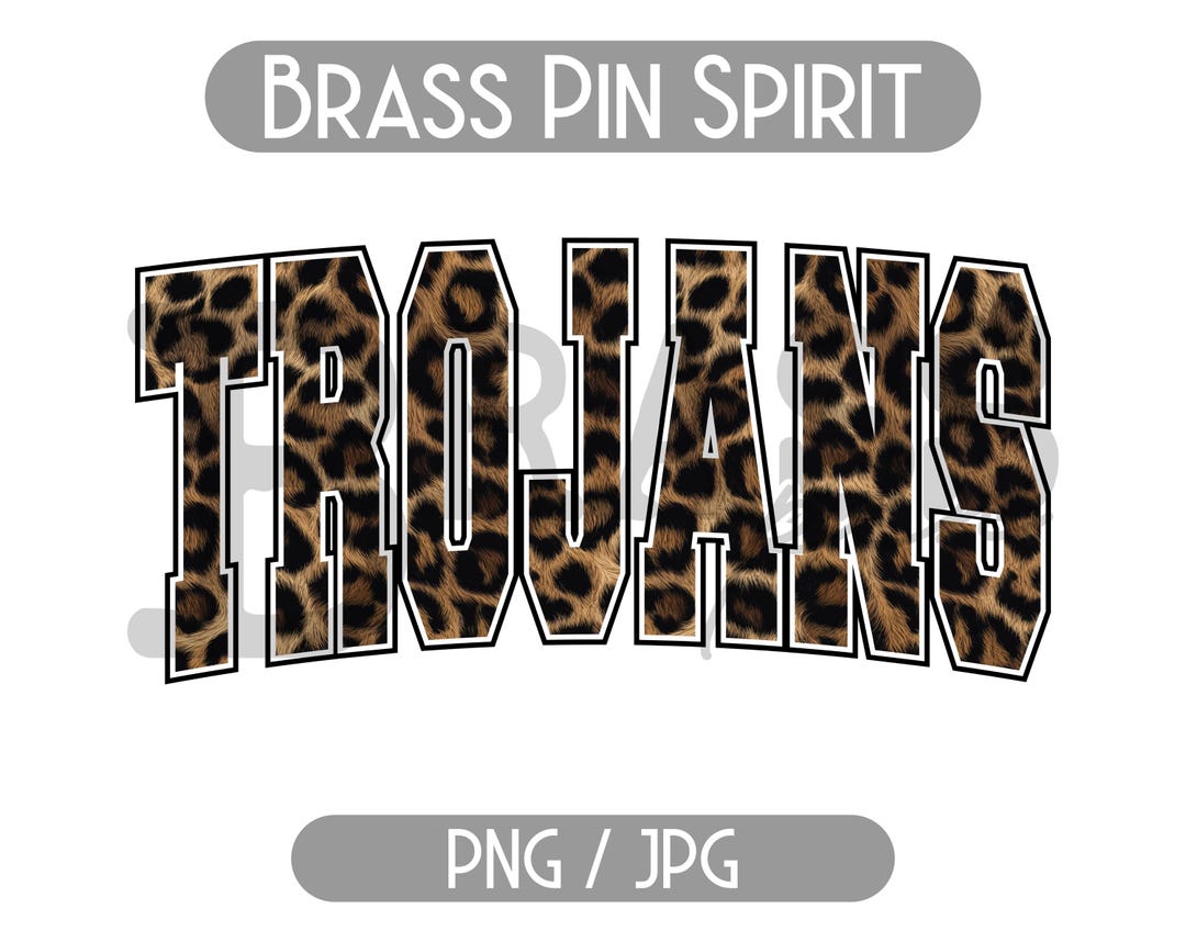 Tojans Leopard Varsity Design - PNG, JPG, Digital Download - Etsy