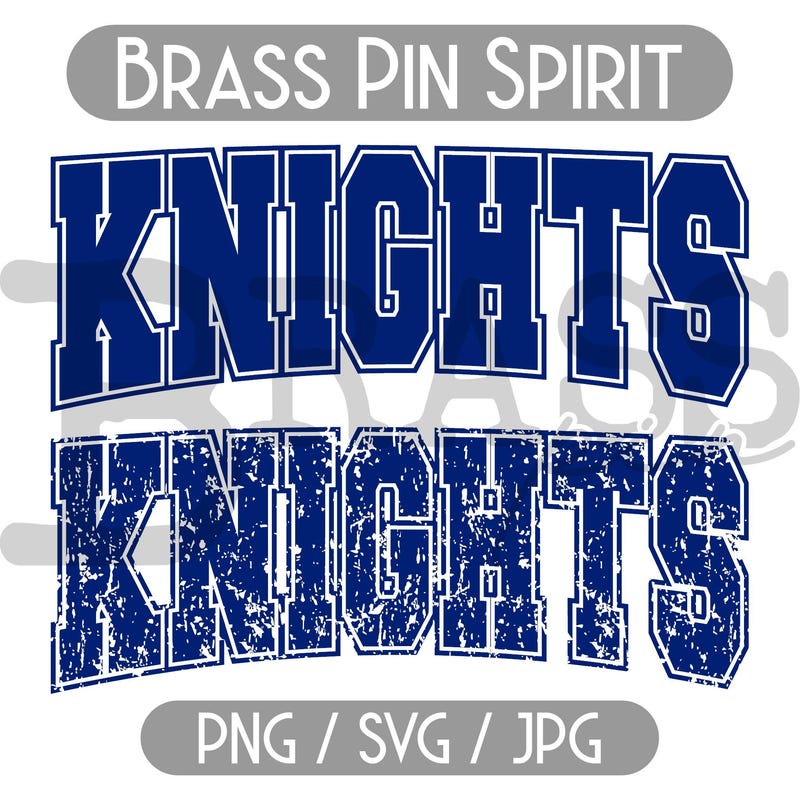 Knights Distressed Design - Etsy