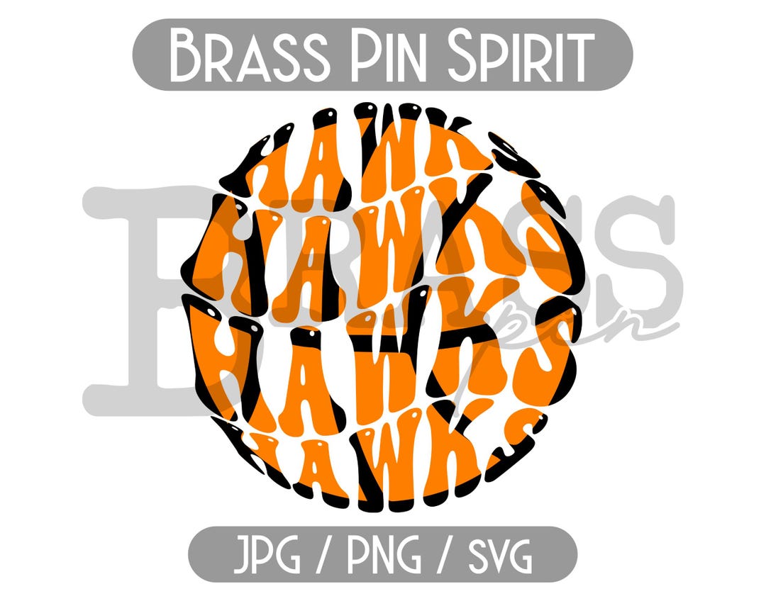 Retro Hawks Basketball Design: PNG, SVG, JPG, Digital Download - Etsy