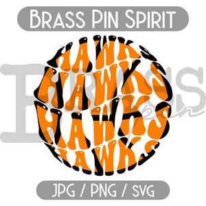 Retro Hawks Basketball Design: PNG, SVG, JPG, Digital Download - Etsy