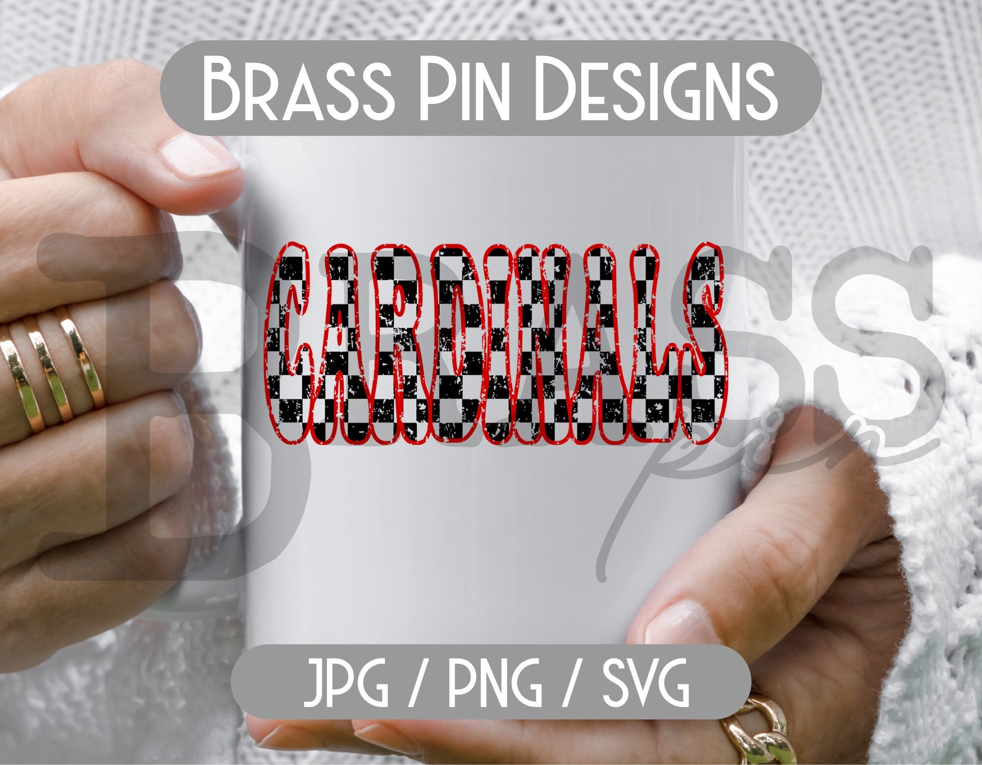 Retro Cardinals Designs: 2 Options, Clean & Distressed, SVG, PNG, JPG ...