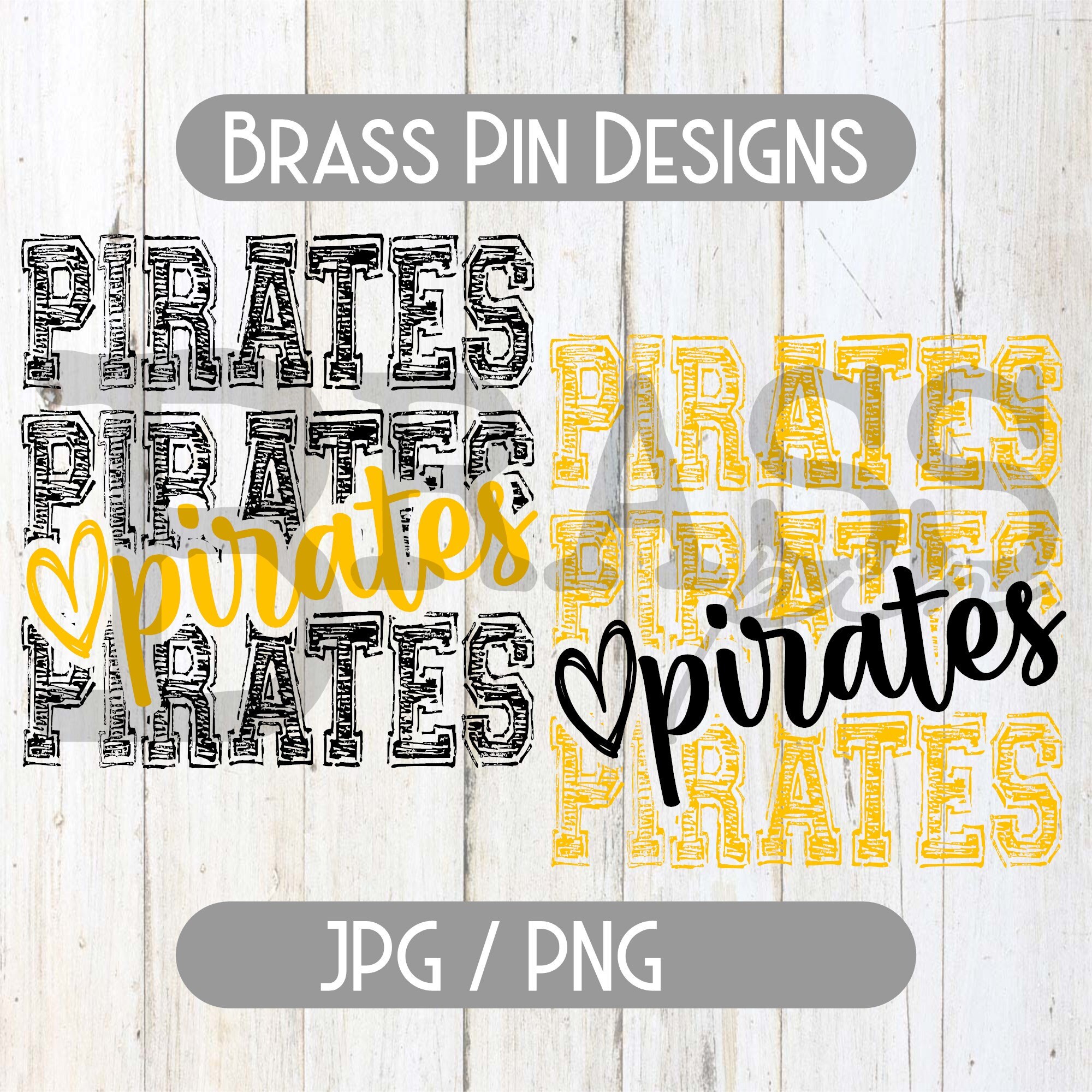 Pirates Doodle Design: 2 Color Options, PNG, JPG, Digital Download - Etsy