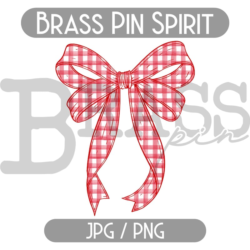 Baby Red Gingham Bow Clip - Etsy