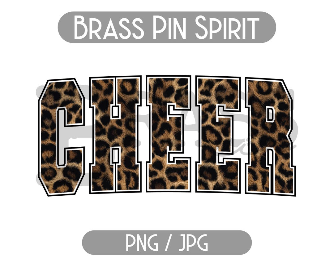 Cheer Leopard Varsity Design - PNG, JPG, Digital Download - Etsy