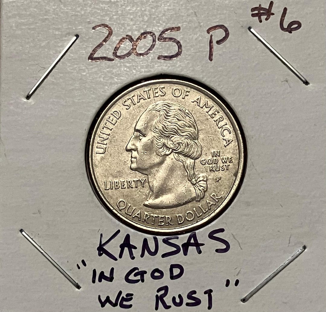 2005 P Kansas “in God We Rust” Error. Rare. - Etsy
