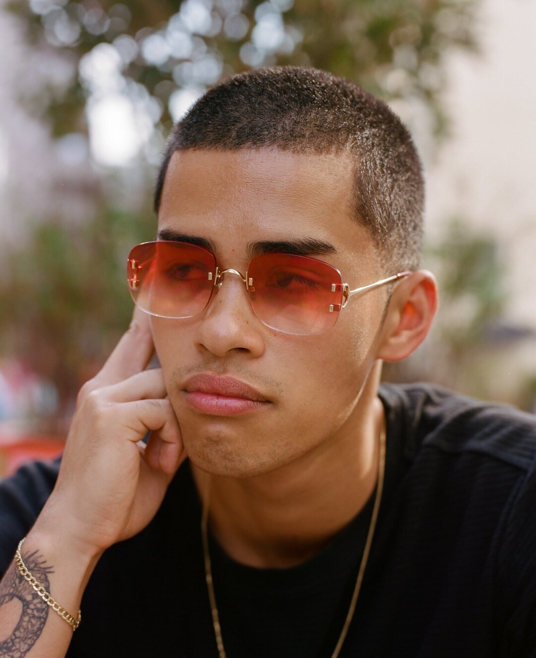 Red Sneako Mens Sunglasses Etsy