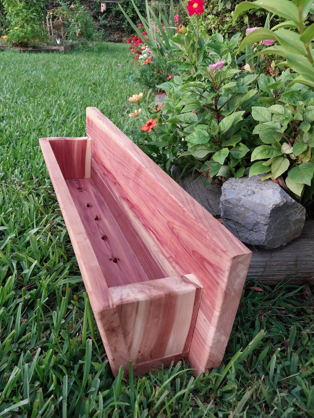 Cedar Flower Box Window Planter Box Aromatic Cedar Window - Etsy