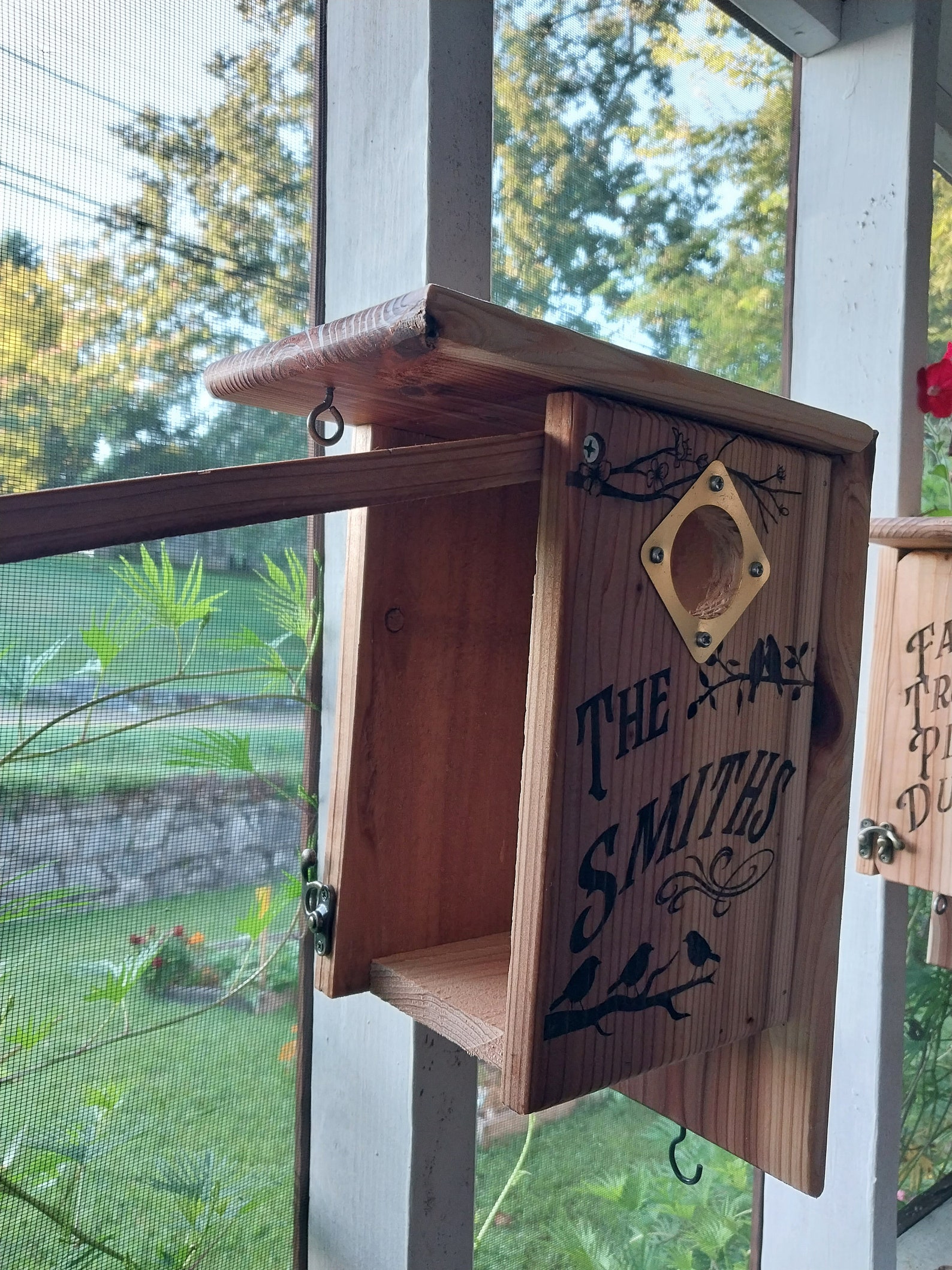 Personalized Birdhouse, Family Name Engraved, Housewarming, Birthday ...