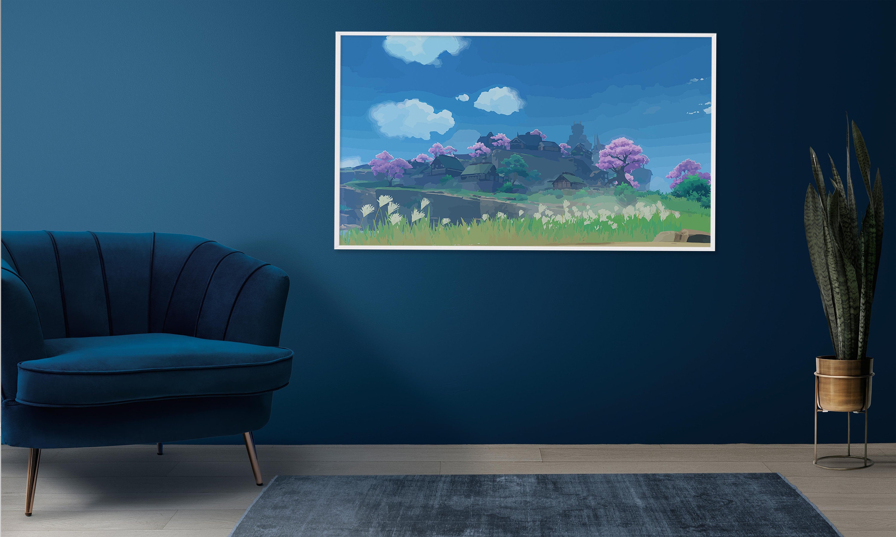 Genshin Impact Inazuma Art Set of 5 Genshin Impact Digital - Etsy