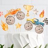 Editable Fast One Cake Toppers, Printable Grey Beige Vintage Car ...