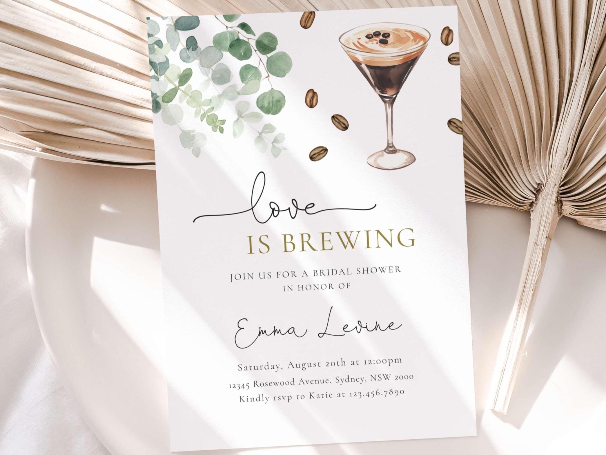 Plantillas De Invitaciones Para Martini Folleto De Estilo Neón De