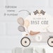 Editable Fast One Cake Toppers, Printable Grey Beige Vintage Car ...