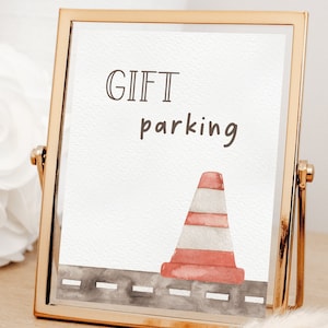 Take One for the Road + Gift Parking Signs, Race Car Birthday Favors ...