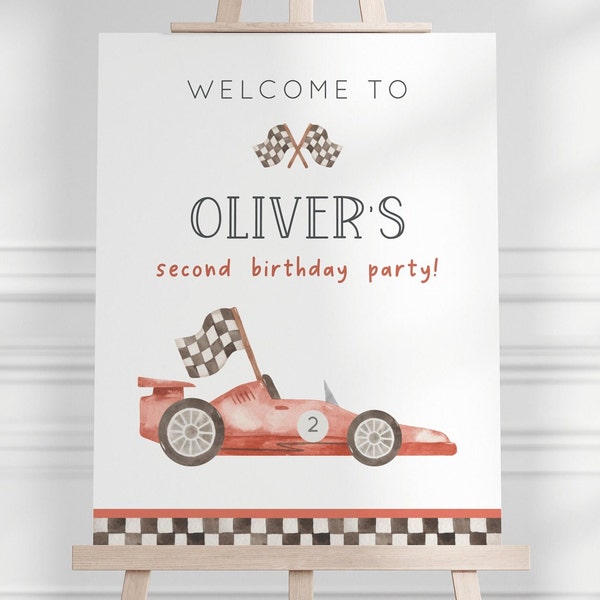 Two Fast Birthday Welcome Sign - Etsy