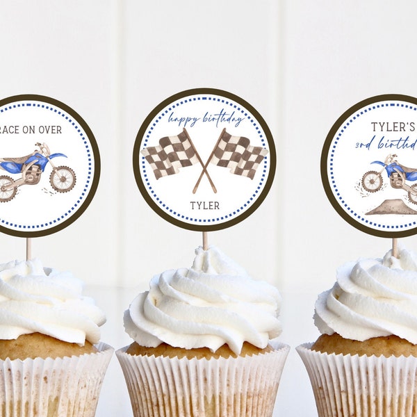Bike Cupcake Toppers - Etsy