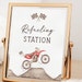 Red Dirt Bike Refueling Station Sign, Editable Template, Dirt Bike ...