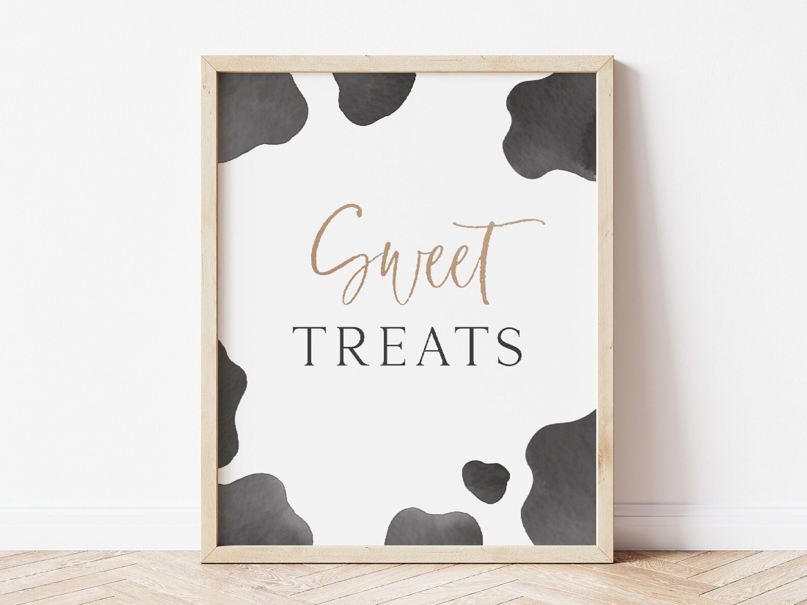 Cow Party Signs Bundle, Editable Template, Holy Cow Birthday Signs ...