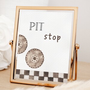 Monster Truck Party Signs, Editable Template, Pit Stop & Refueling ...