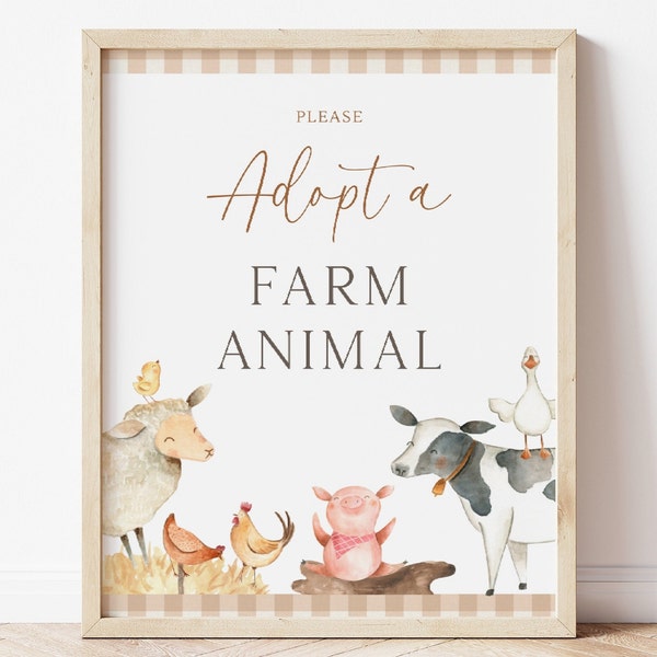 Farm Animal Sign - Etsy